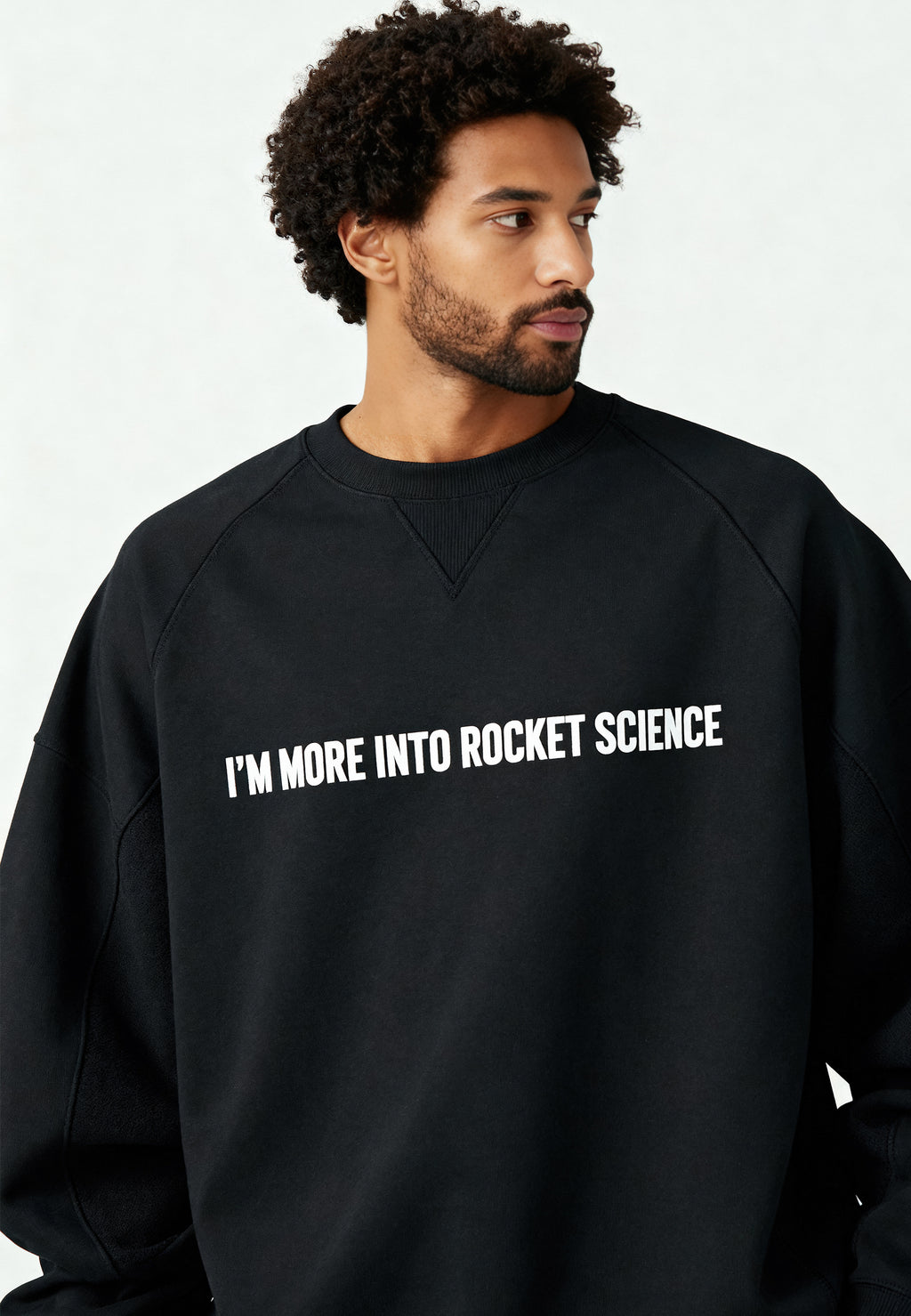 Sweatshirt Raglan Brodé "Rocket Science" – Mira Paris